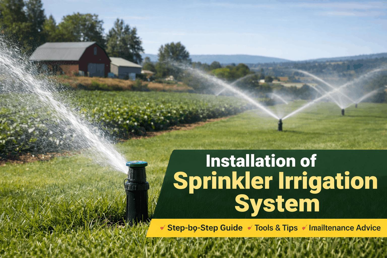 Installation of Sprinkler Irrigation System Step-by-Step Guide